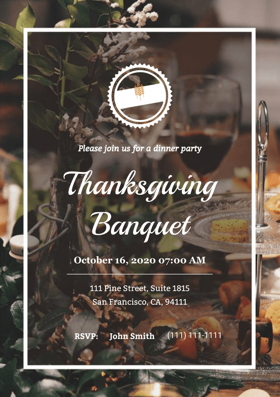 Banquet Invitation Template PDF Templates Jotform