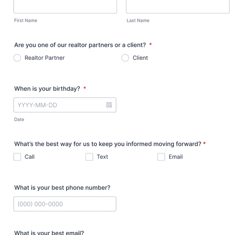 Basic Customer Information Form Template | Jotform