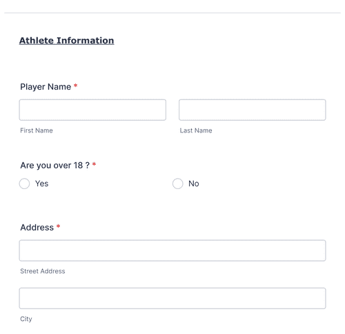 Basketball League Registration Form Template | Jotform