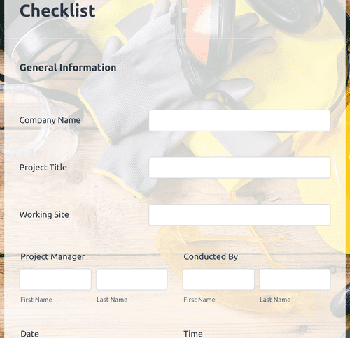 BBS - Behavioral Based Safety Checklist Form Template | Jotform