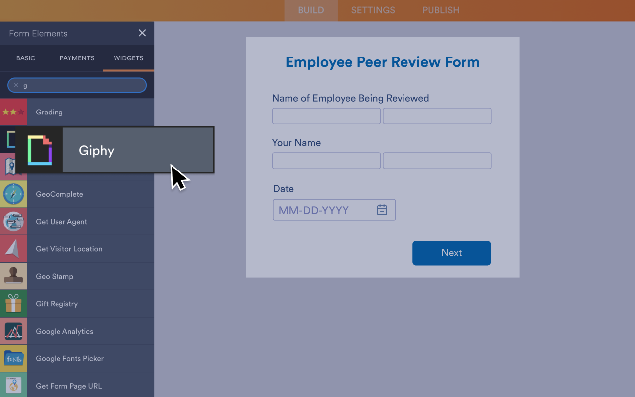 Giphy - Form Widgets | Jotform