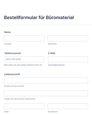 Bestellformular Catering Formularvorlage | Jotform