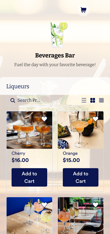 Beverage App Template | Jotform