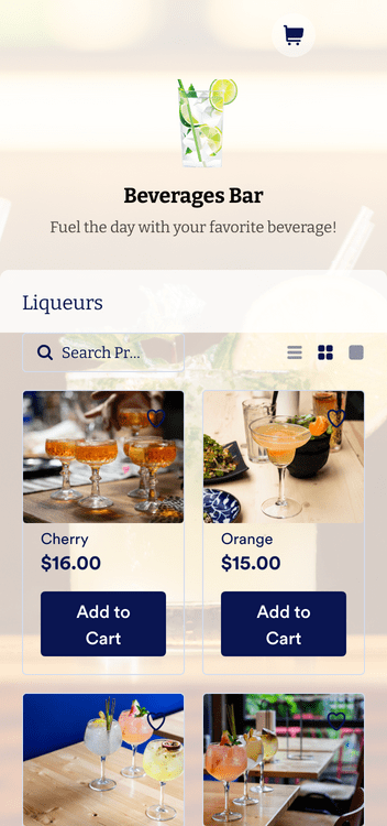 Beverage App Template | Jotform