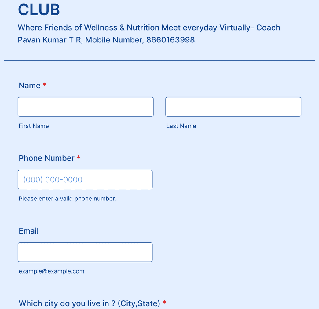 Bio Form Template | Jotform