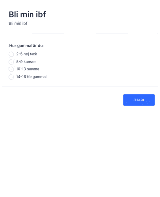 Bli min ibf Form Template | Jotform