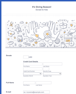 BlueSnap Donation Form Template | Jotform