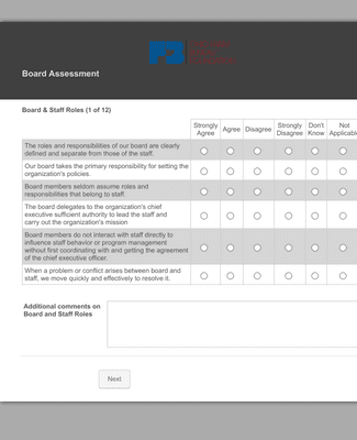 Board Self Assessment Form Template | Jotform