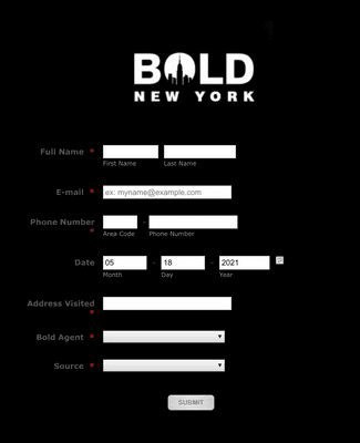 Bold Registration Form Template | Jotform
