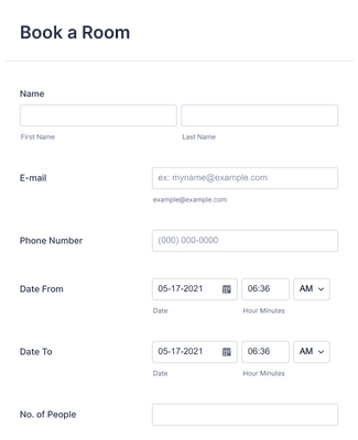 Booking Enquiry Form Template | JotForm