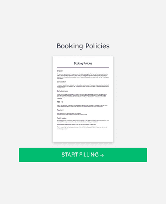 Booking Policies Form Template | Jotform