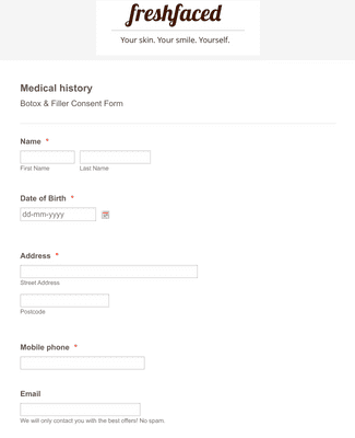 Botox & Filler Consent Form Template | Jotform