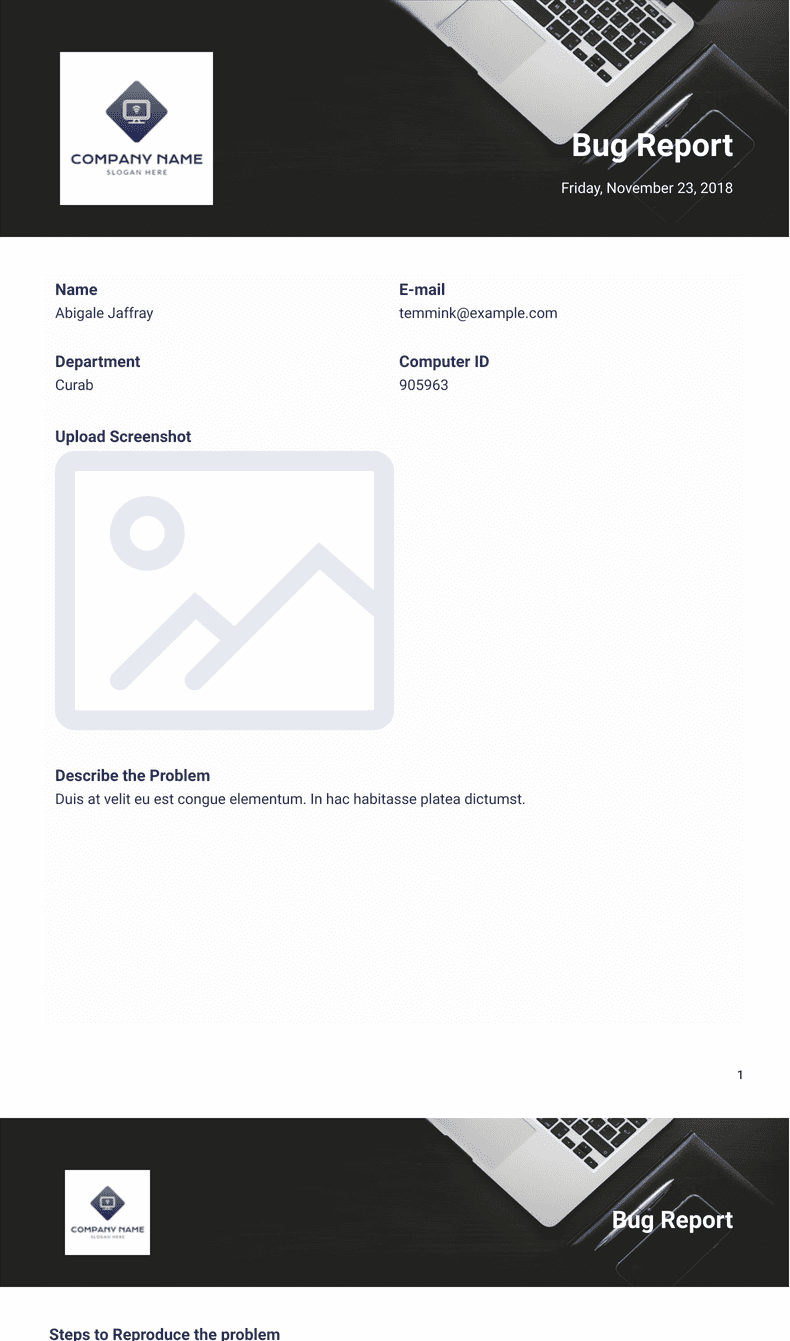 Bug Report - PDF Templates | Jotform