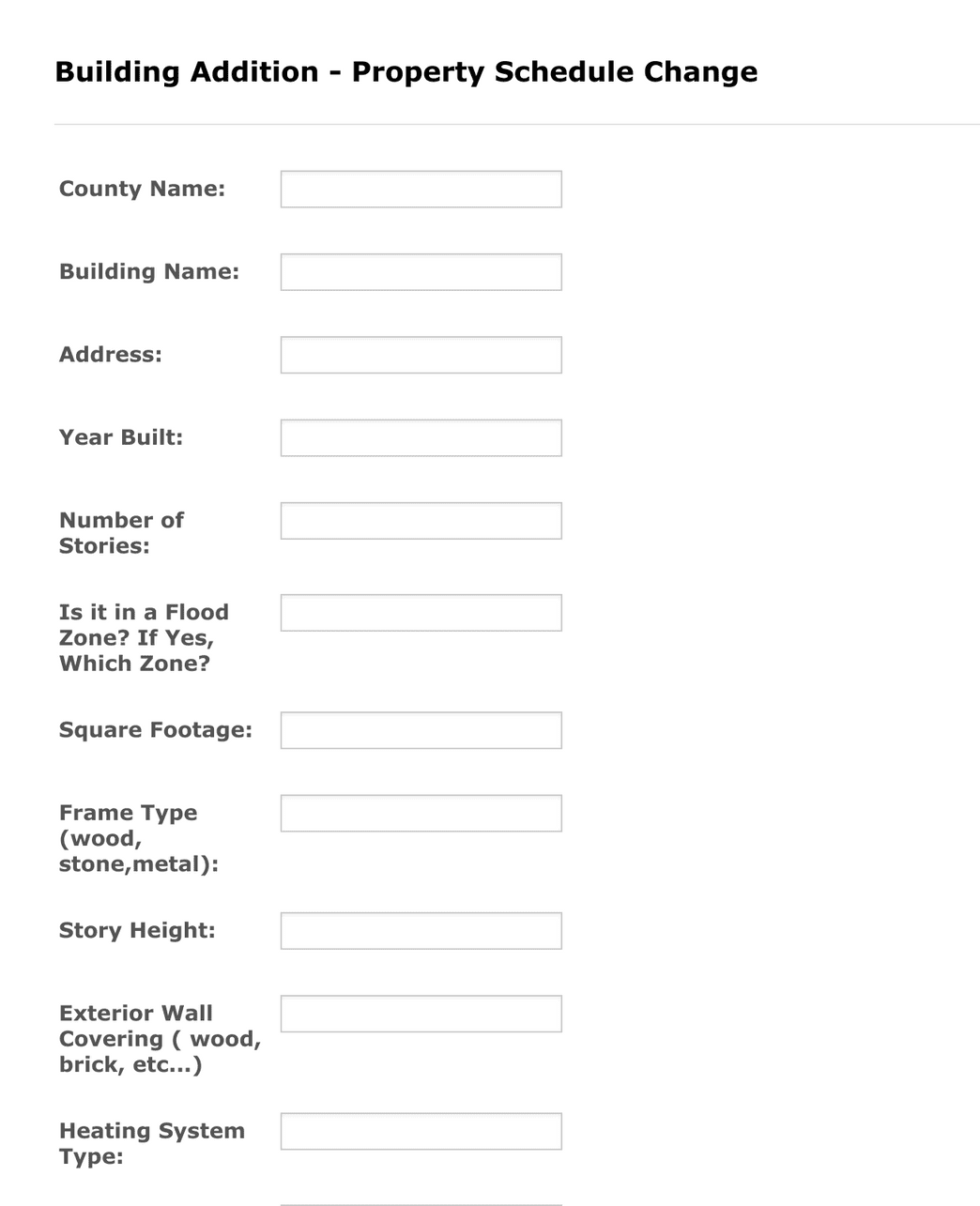 Property Change Schedule Form Template | Jotform