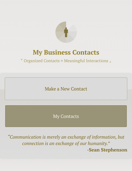 Business Contact App Template | Jotform