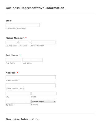 Business Registration Form Template | Jotform