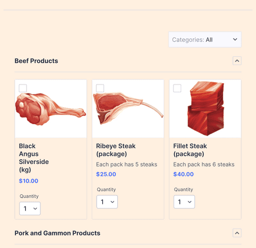 Butcher Shop Order Form Template | Jotform