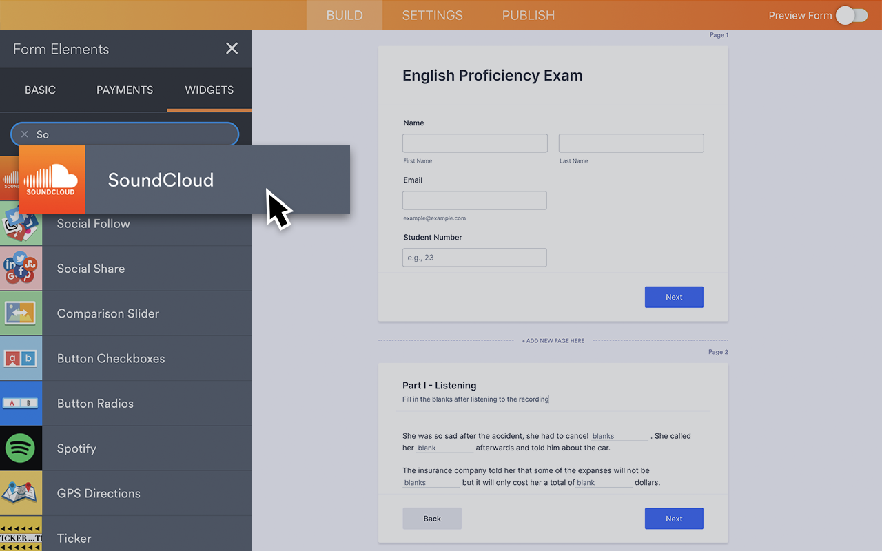 SoundCloud - Form Widgets | Jotform