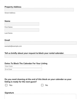 Calendar Update Request Form Template | Jotform