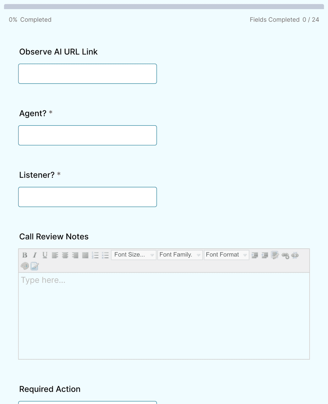 Call Reviews Milestones Form Template | Jotform