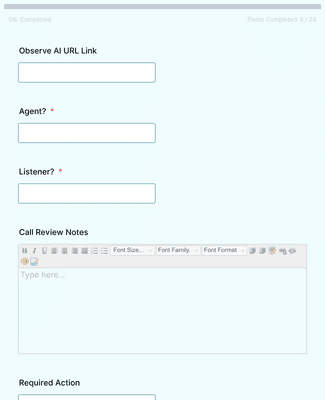 Call Reviews Milestones Form Template | Jotform