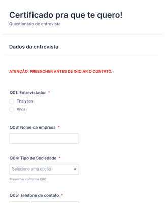 Certificado pra que te quero! Modelo de Formulário | Jotform