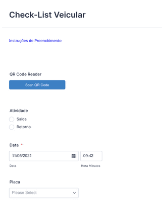 Check-List Veicular PSV Modelo de Formulário | Jotform