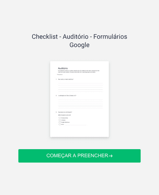 Checklist - Auditório - Formulários Google Modelo de Formulário | Jotform