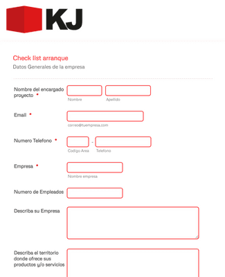 Checklist Proyecto Plantilla de formulario | Jotform
