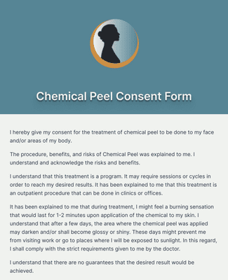 Chemical Peel Consent Form Template | Jotform