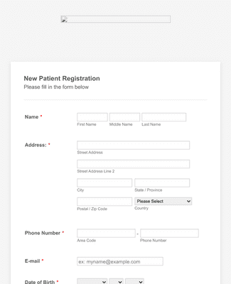 Chiropractic New Patient Registration Form Template | Jotform