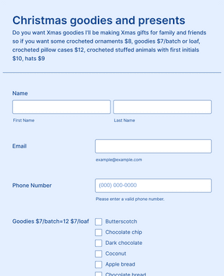 Christmas Present Form Template | Jotform