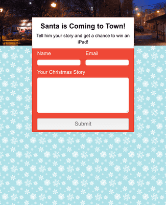 Christmas Story Contest Form Template | Jotform