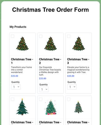 Christmas Tree Order Form Template | Jotform