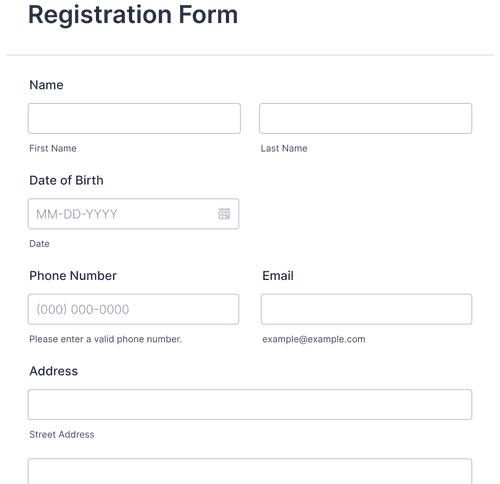 Church Choir Membership Registration Form Template | Jotform