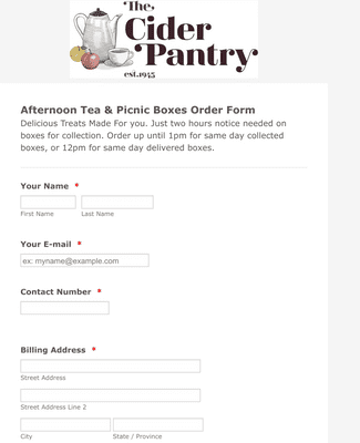 Seafood Order Form in Chinese Form Template | Jotform