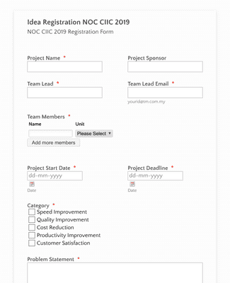 CIIC Form Template | Jotform
