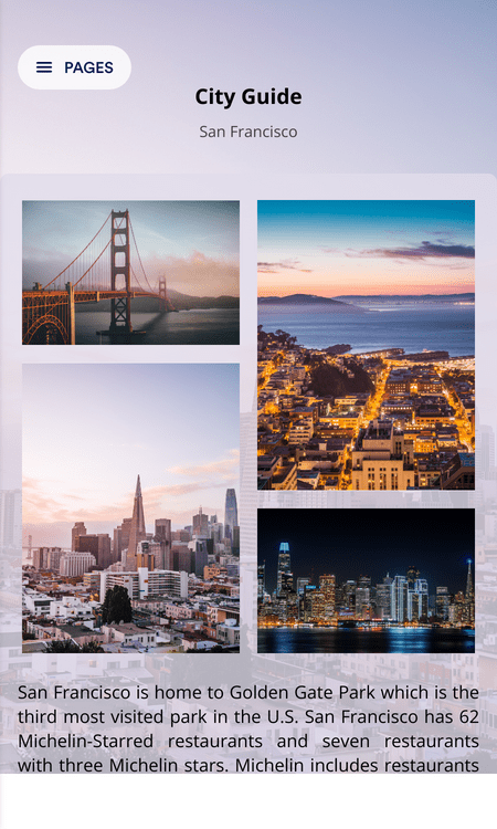 City Guide App Template | Jotform