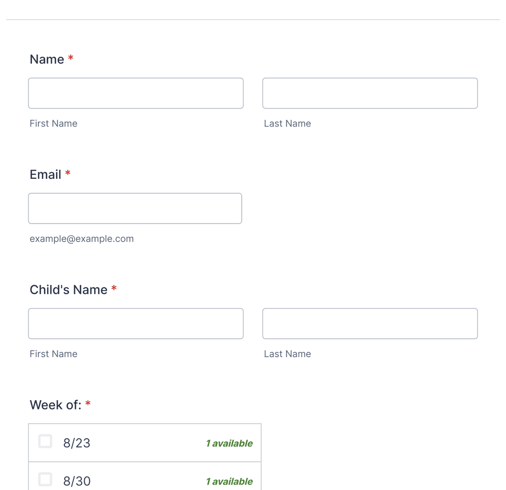 Classroom Contribution List Sign-Up Form Template | Jotform