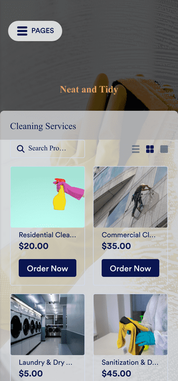Cleaning Service App Template | Jotform