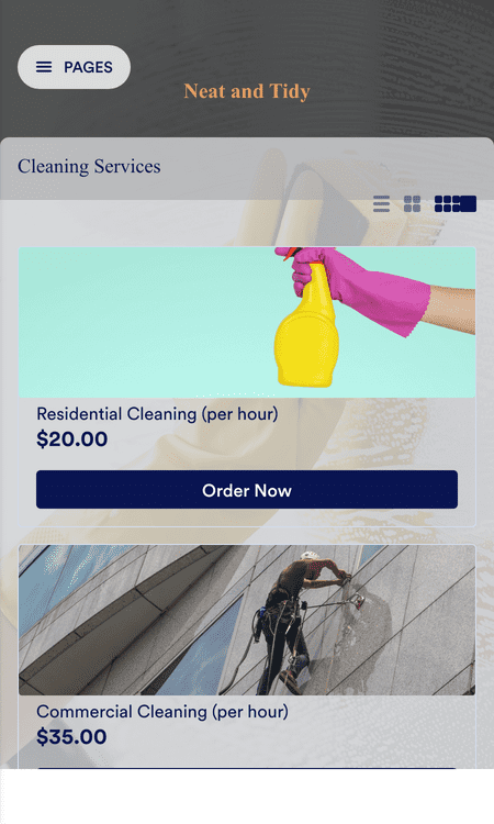 Cleaning Service App Template | Jotform