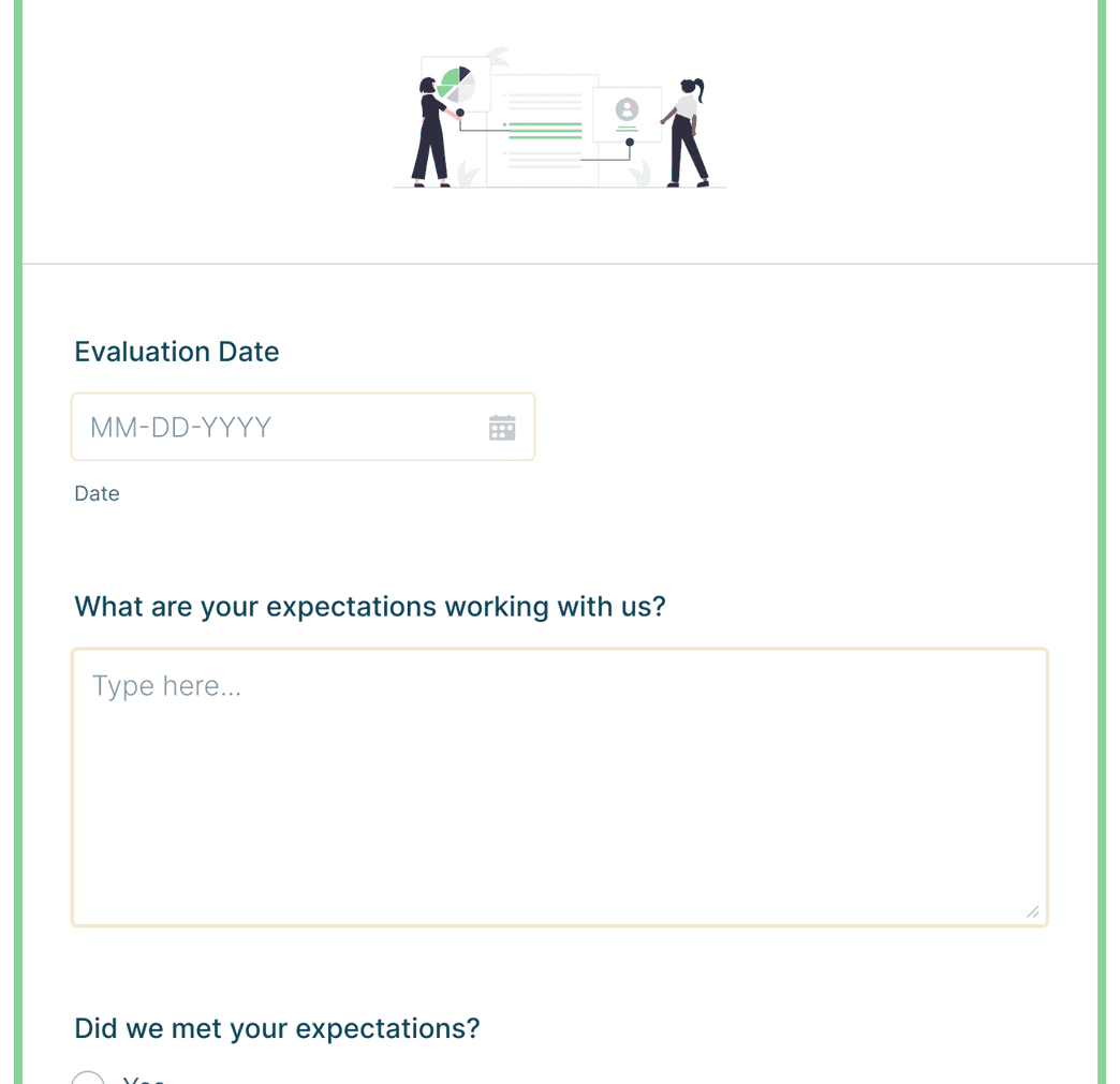 Client Evaluation Form Template | Jotform