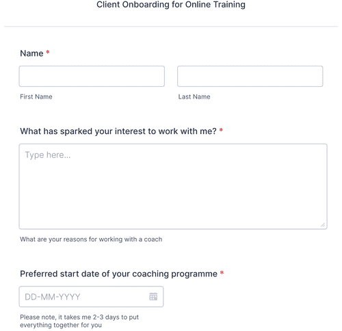Client Onboarding Questionnaire Form Template | Jotform