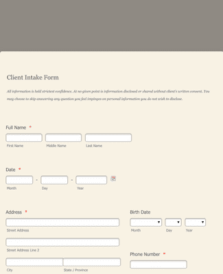 Client Pre-Massage Assessment Form Template | Jotform