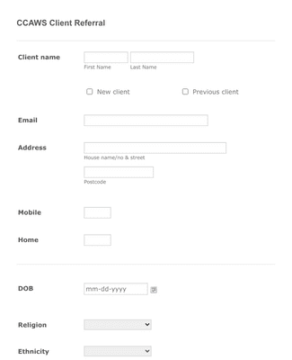 Consulting Client Referral Form Template | Jotform