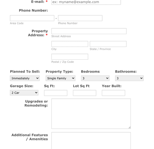 Real Property Contact Form Template | Jotform