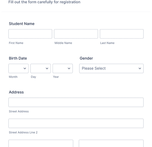 College Enrollment Form Template | Jotform