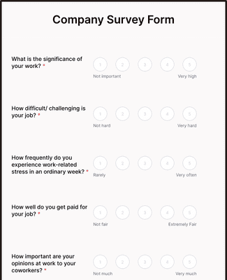 Company Survey Form Template | Jotform