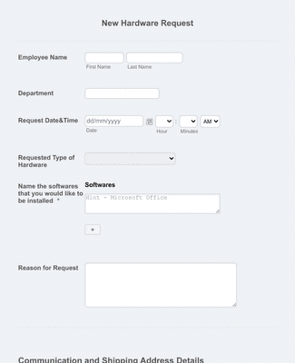 Computer Request Form Template | Jotform