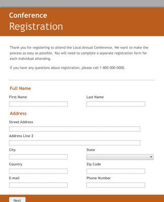 Parent Teacher Conference Registration Form Template | JotForm